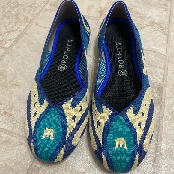 Rothy's | Shoes | Rothys The Flats Moroccan Blue Limited Edition | Poshmark